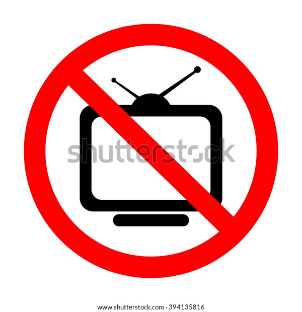 No Television Sign Stock Vector (Royalty Free) 394135816 | Shutterstock