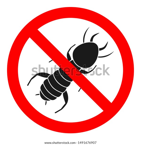 No Termites Sign Exterminator Symbol Vector Stock Vector (Royalty Free ...