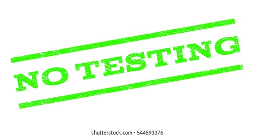 No Testing Watermark Stamp Text Caption Stock Vector (Royalty Free ...