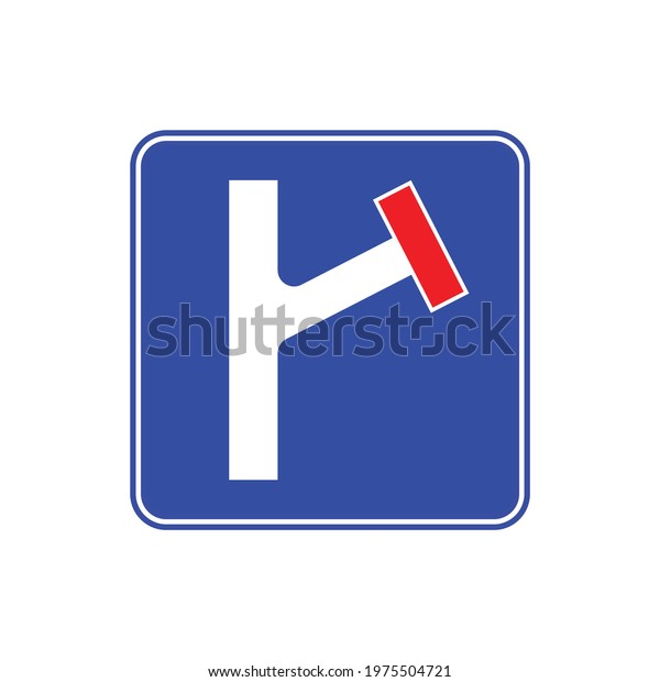 No Through Road Sign Vector Illustration Stock Vector (Royalty Free ...