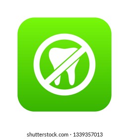 No Tooth Icon Simple Illustration No Stock Vector (Royalty Free ...
