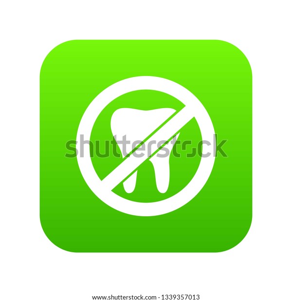 No Tooth Icon Simple Illustration No Stock Vector (Royalty Free ...