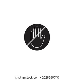 No Touch Icon Vector Symbol Stock Vector (Royalty Free) 2029269740 ...