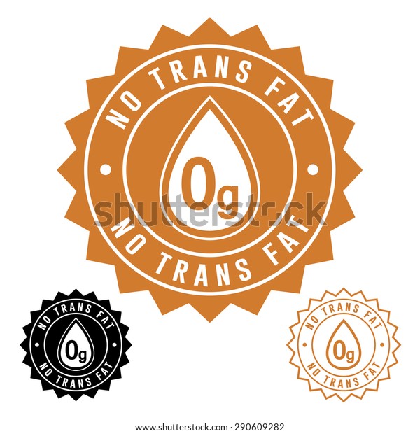 No Trans Fat Icon Seal Stock Vector (Royalty Free) 290609282 | Shutterstock
