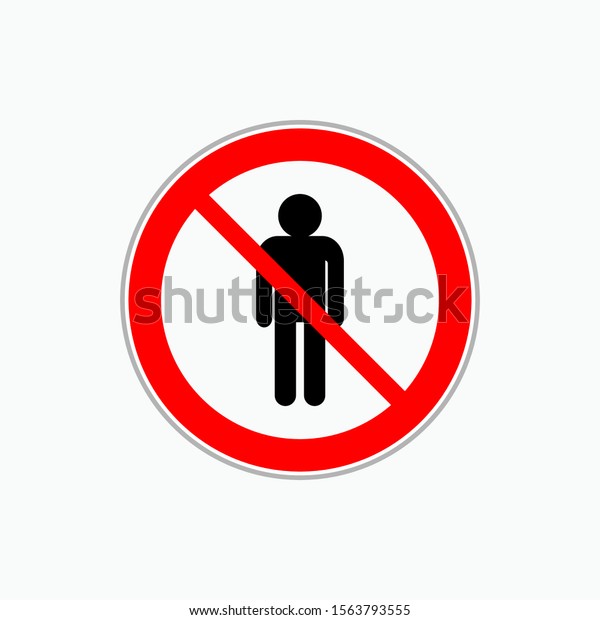 No Trespassing Icon Vector Sign Symbol: เวกเตอร์สต็อก (ปลอดค่าลิขสิทธิ์ ...