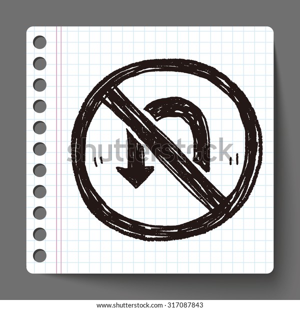 No Turn Back Doodle Stock Vector (Royalty Free) 317087843 | Shutterstock