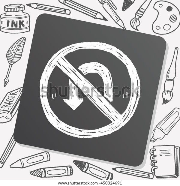 No Turn Back Doodle Stock Vector (Royalty Free) 450324691 | Shutterstock