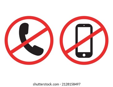 No Use Phone Icon Stock Vector (Royalty Free) 2128158497 | Shutterstock