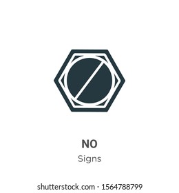 No Vector Icon On White Background Stock Vector (Royalty Free ...