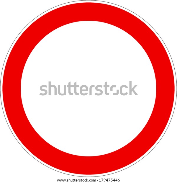 No Vehicles Traffic Sign Vector Eps10 Stock Vector (Royalty Free ...