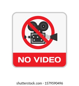 No Video Icon Technology Theme Infographics Stock Vector (Royalty Free ...