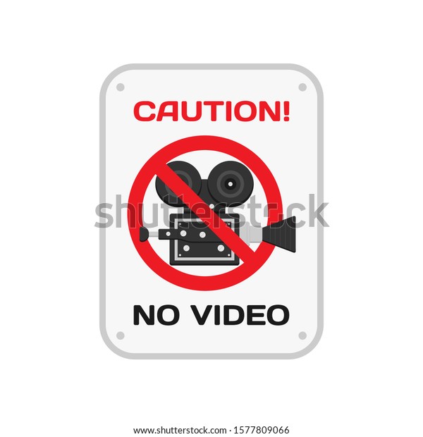 No Video Icon Technology Theme Infographics Stock Vector (Royalty Free ...