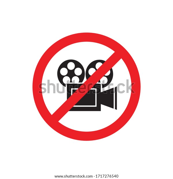 No Video Sign Vector Illustration Stock Vector (Royalty Free ...