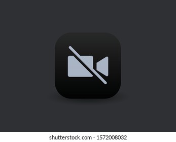 No Video Vector App Icon Stock Vector (Royalty Free) 1572008032 ...