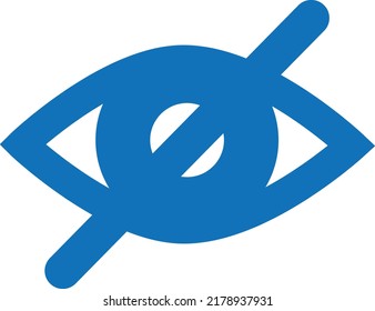 No Vision Icon No View Icon Stock Vector (Royalty Free) 2178937931 ...