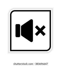 No Volume Vector Icon Stock Vector (Royalty Free) 383696647 | Shutterstock