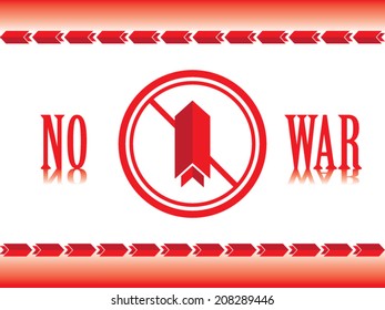 No War Sign: vector de stock (libre de regalías) 208289446 | Shutterstock