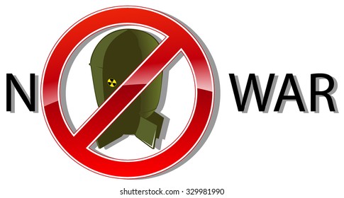 No War Sign Concept Vector Illustration Stock Vector (Royalty Free ...