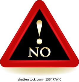 No Warning Sign Stock Vector (Royalty Free) 158497640 | Shutterstock