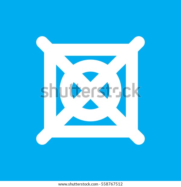 No Washing Machine Icon Illustration Isolated Stock Vector (Royalty ...