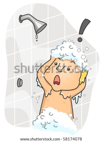 No Water Shower Vector Stock Vector (Royalty Free) 58174078 - Shutterstock