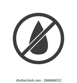 No Water Resistant No Waterproof Warning Stock Vector (Royalty Free ...