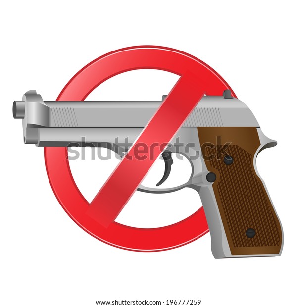 No Weapon Allowed Sign Realistic Gun: เวกเตอร์สต็อก (ปลอดค่าลิขสิทธิ์ ...