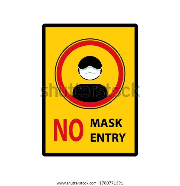 No Wear Mask Wear Mask Vector Stock Vector (Royalty Free) 1780771391 ...