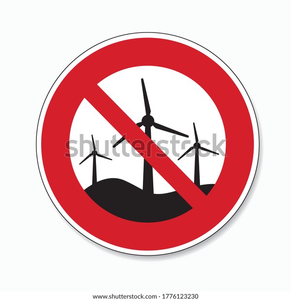 No Wind Turbines Wind Generator Wind Stock Vector (Royalty Free ...
