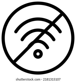 No Wireless Internet Connectivity Specific Area Stock Vector (Royalty ...