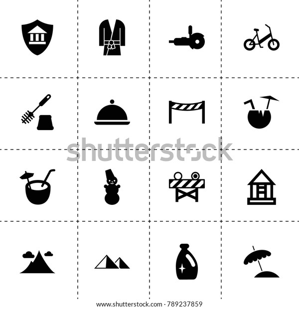 Nobody Icons Vector Collection Filled Nobody Stock Vector (Royalty Free ...