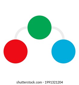 Nodes Circles Connections Interconnected Circles Infographics Stock ...