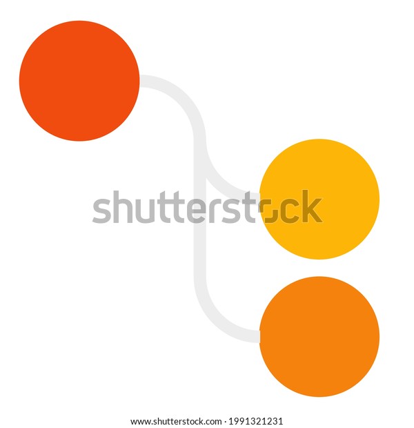 Nodes Circles Connections Interconnected Circles Infographics Stock ...