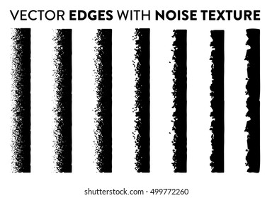 Noise Edges Set Isolated Vector Design Stock Vector (Royalty Free ...