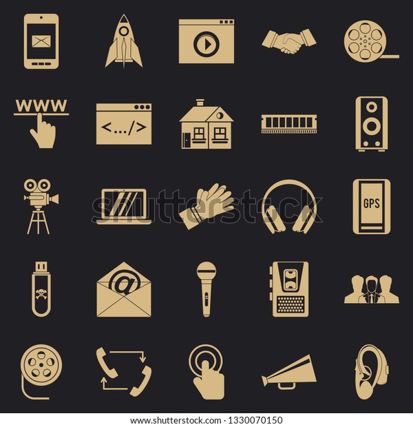 Noise Icons Set Simple Set 25 Stock Vector (Royalty Free) 1330070150 ...