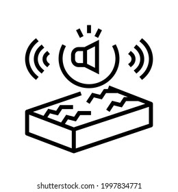 Noise Insulation Properties Line Icon Vector Stock Vector (Royalty Free ...