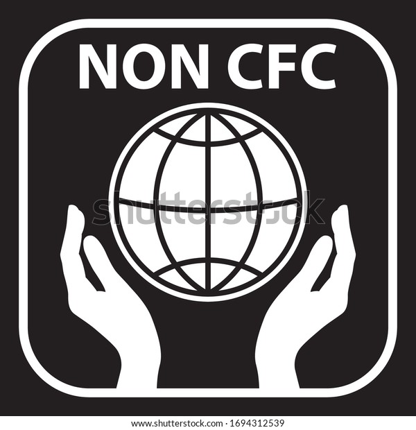 Non Cfc Icon Ozone Friendly Sign Stock Vector (Royalty Free) 1694312539 ...