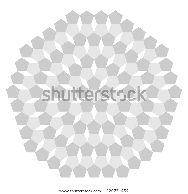 Non Periodic Pentagonal Tiling Abstract Geometric Stock Vector (Royalty ...