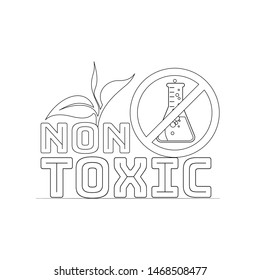 Non Toxic Label Icon On White Stock Vector (Royalty Free) 1468508477 ...