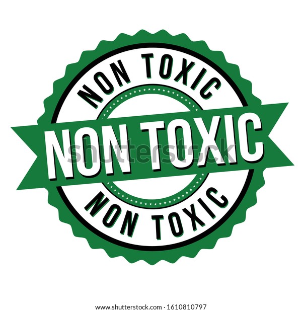 Non Toxic Label Sticker On White Stock Vector (Royalty Free) 1610810797 ...