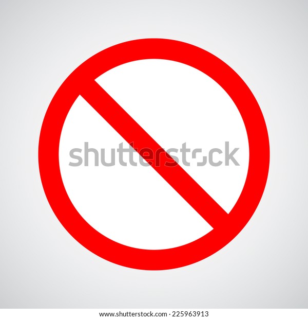 Nonot Allowed Sign Stock Vector (Royalty Free) 225963913 | Shutterstock