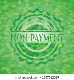 Nonpayment Green Emblem Mosaic Background Vector Stock Vector (Royalty ...