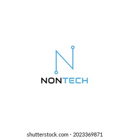 Nontech Technology Company Logo Design Template Stock Vector (Royalty ...