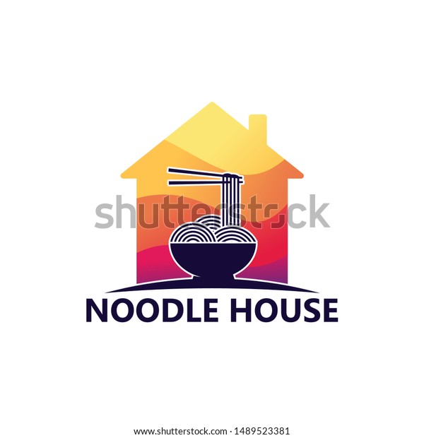 Noodle House Logo Template Design Vector Stock Vector (Royalty Free ...