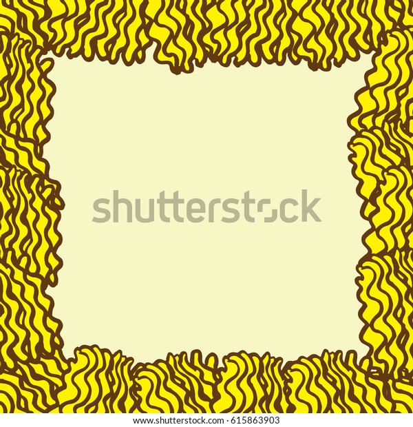 Noodles Border Frame Stock Vector (Royalty Free) 615863903 | Shutterstock