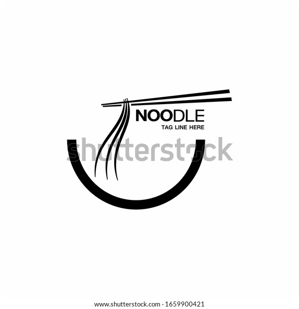 Noodles Line Icon Restaurant Icon Vector Stock Vector (Royalty Free ...