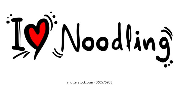 Noodling Love Stock Vector (Royalty Free) 360575903 | Shutterstock