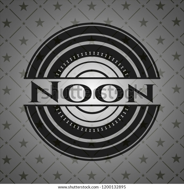 Noon Realistic Black Emblem Stock Vector (Royalty Free) 1200132895 ...