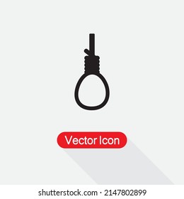 Noose Icon Vector Illustration Eps10 Stock Vector (Royalty Free ...