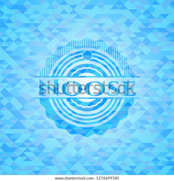 Noose Realistic Light Blue Mosaic Emblem Stock Vector (Royalty Free ...